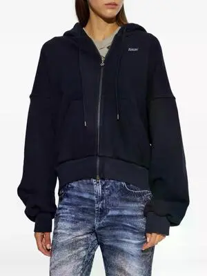 AVAVAV Logo-embroidered Zip-up Hoodie