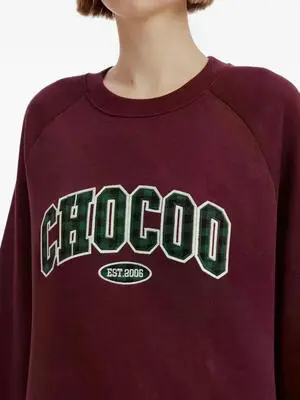 CHOCOOLATE Logo-appliqué Raglan-sleeve Sweatshirt