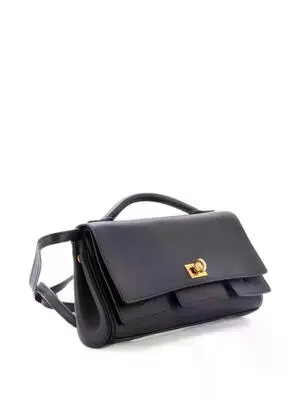 Balenciaga Bel Air Top Handle Flap Leather Shoulder Bag