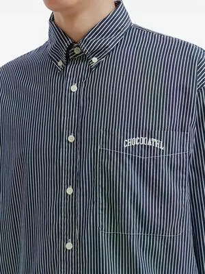 CHOCOOLATE Striped Button-down Shirt
