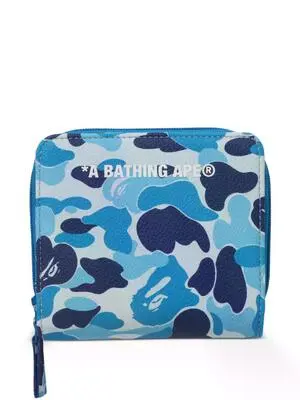 A BATHING APE Abc Camo Wallet - Blue
