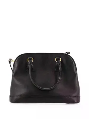 Prada Open Promenade Bag Saffiano Leather Medium Tote Bag - Black
