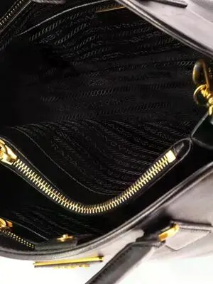 Prada Open Promenade Saffiano Leather Tote - Black