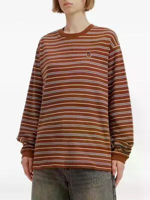CHOCOOLATE Striped Long-sleeve T-shirt