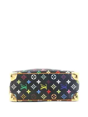 LOUIS VUITTON Monogram Multicolor Trouville Handbag Satchel - Black