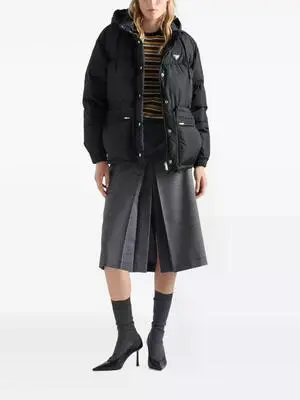 Prada Short-sleeved Striped Cashmere Sweater