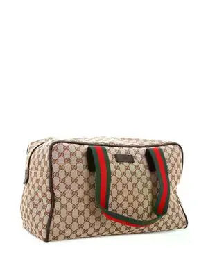 Gucci Gg Canvas Travel Bag - Brown