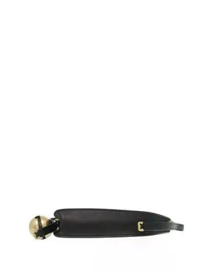 Burberry Lambskin Shield Shoulder Bag - Black