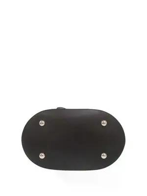 FERRAGAMO Studded Leather Vara Bow Bucket Bag Satchel