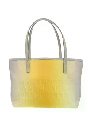 Fendi 2000-2010 Mini Ombre Zucchino Canvas Roll Tote Bag