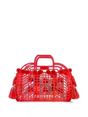 Dolce & Gabbana Kendra Pom-pom Shopping Bag Pvc Tote Bag