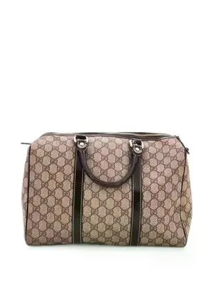 Gucci Joy Boston Bag Gg Coated Canvas Medium Satchel