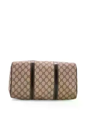 Gucci Joy Boston Bag Gg Coated Canvas Medium Satchel