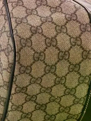 Gucci Joy Boston Bag Gg Coated Canvas Medium Satchel
