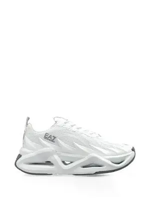 EA7 Infinity Venom Logo-print Panelled Sneakers - White