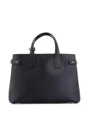 Burberry Banner Leather Tote Bag - Black