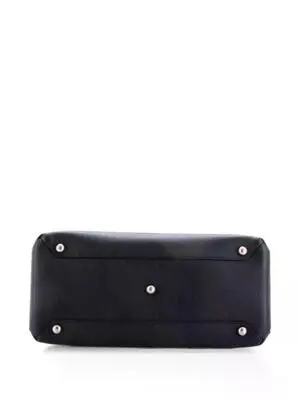 Burberry Banner Leather Tote Bag - Black