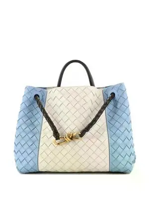 Bottega Veneta Intrecciato Nappa Satchel - Blue