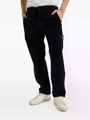 Stone Island 3100059 Organic Cotton Corduroy 800 Chino Trousers - Black
