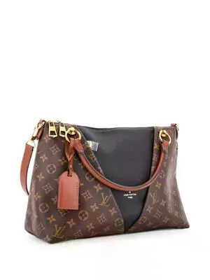 LOUIS VUITTON V Tote Monogram Canvas And Leather Mm Shoulder Bag