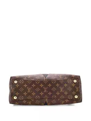LOUIS VUITTON V Tote Monogram Canvas And Leather Mm Shoulder Bag