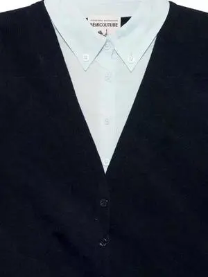 SEMICOUTURE Layered-effect Cardigan