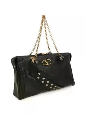 Valentino Garavani Panthea Shoulder Bag In Nappa Leather With Chevron Pattern