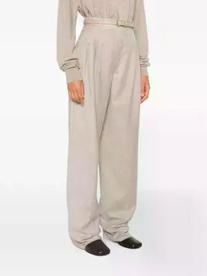 Max Mara Lago Belted Pleated Trousers