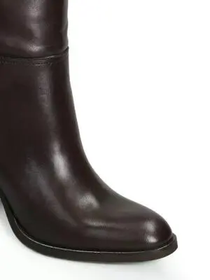 CHANTAL Buckle-detail Block-heel Boots