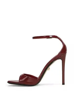 ALEVI MILANO Patent-finish Ankle-strap Sandals