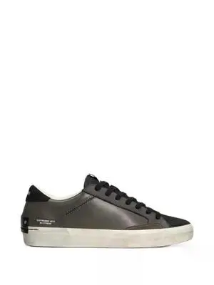 CRIME LONDON Distressed-effect Panelled Sneakers - Grey