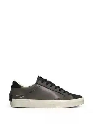 CRIME LONDON Distressed-effect Panelled Sneakers - Grey