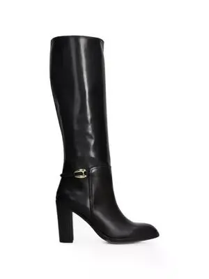 CHANTAL Buckle-detail Knee-high Boots - Black