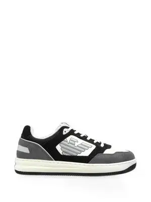 EA7 Logo-patch Sneakers - Black