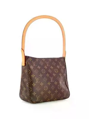 LOUIS VUITTON Looping Handbag Monogram Canvas Mm Satchel