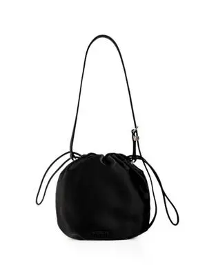 ROTATE BY BIRGER CHRISTENSEN Sequin-embellished Floral-applique Bucket Bag