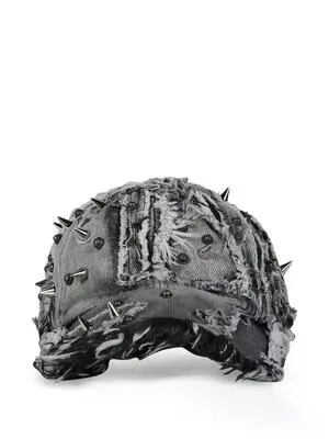 THUG CLUB Spike-embellished Cap - Black