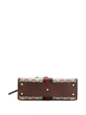 Gucci Gg Coated Canvas Ophidia Cut Out Handle Small Shoulder Bag
