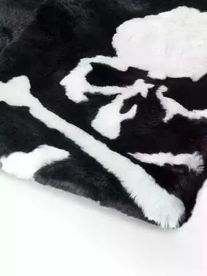 MASTERMIND WORLD Skull-intarsia Faux-fur Scarf