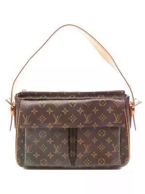 LOUIS VUITTON Monogram Canvas Vivacite Gm Shoulder Bag - Brown