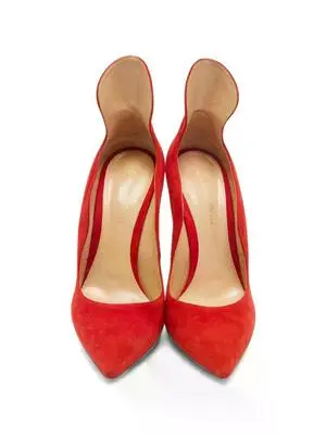 GIANVITO ROSSI Pointed-toe Pumps - Red
