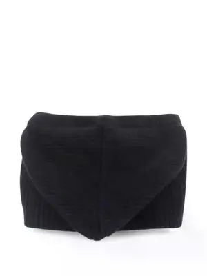 Arch4 Cashmere Ribbed Knit Balaclava - Black
