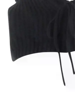 Arch4 Cashmere Ribbed Knit Balaclava - Black