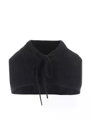 Arch4 Cashmere Ribbed Knit Balaclava - Black