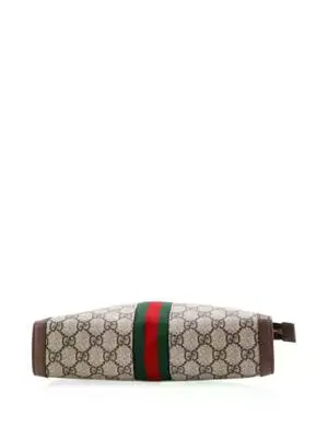 Gucci Ophidia Pouch Gg Coated Canvas Medium Clutch Bag