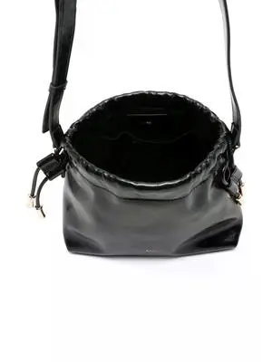 A.p.c. Mini Ninon Leather Shoulder Bag - Black