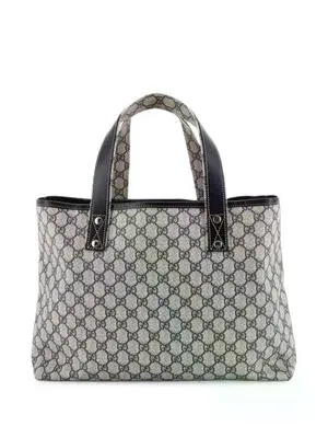 Gucci Web Loop Gg Coated Canvas Medium Tote Bag