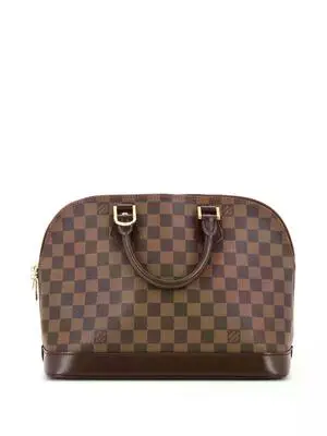 LOUIS VUITTON Damier Alma Pm Satchel - Brown