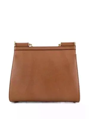Dolce & Gabbana Miss Sicily Bag Leather Medium Satchel - Brown