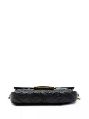 Fendi 2010-2026 Mini Zucca Embossed Leather Baguette Satchel